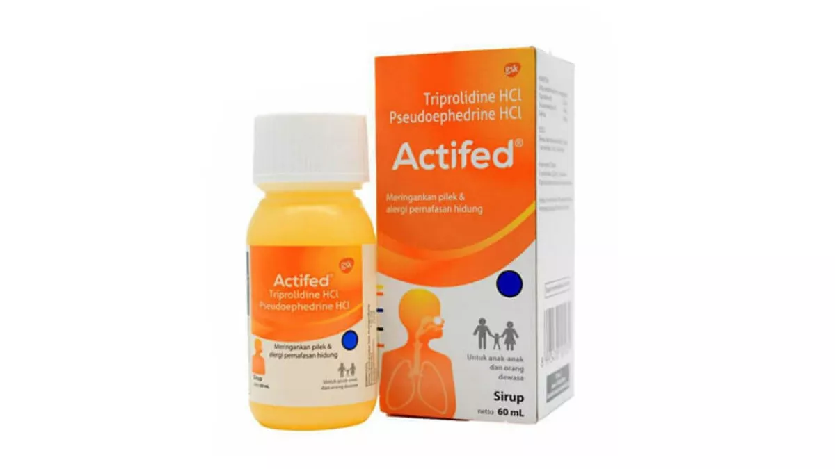 Actifed Sirup 60 ml (Kuning) : Mitra Medika